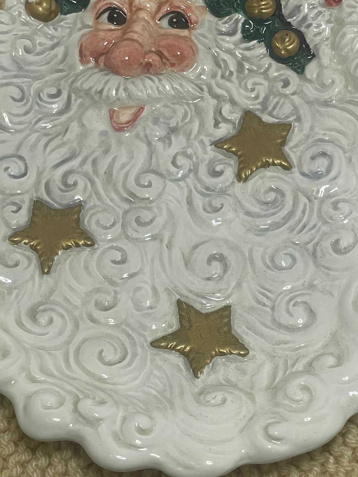 Vintage Fitz and Floyd Essentials Santa Plate - Etsy