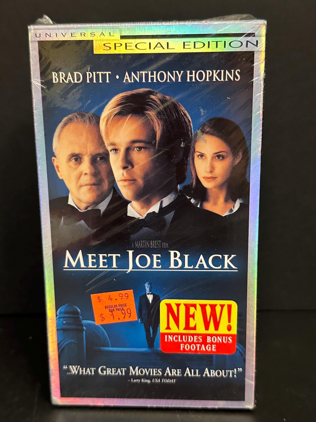 FACTORY SEALED Meet Joe Black VHS (double Tape) Brad Pitt W/watermark ...