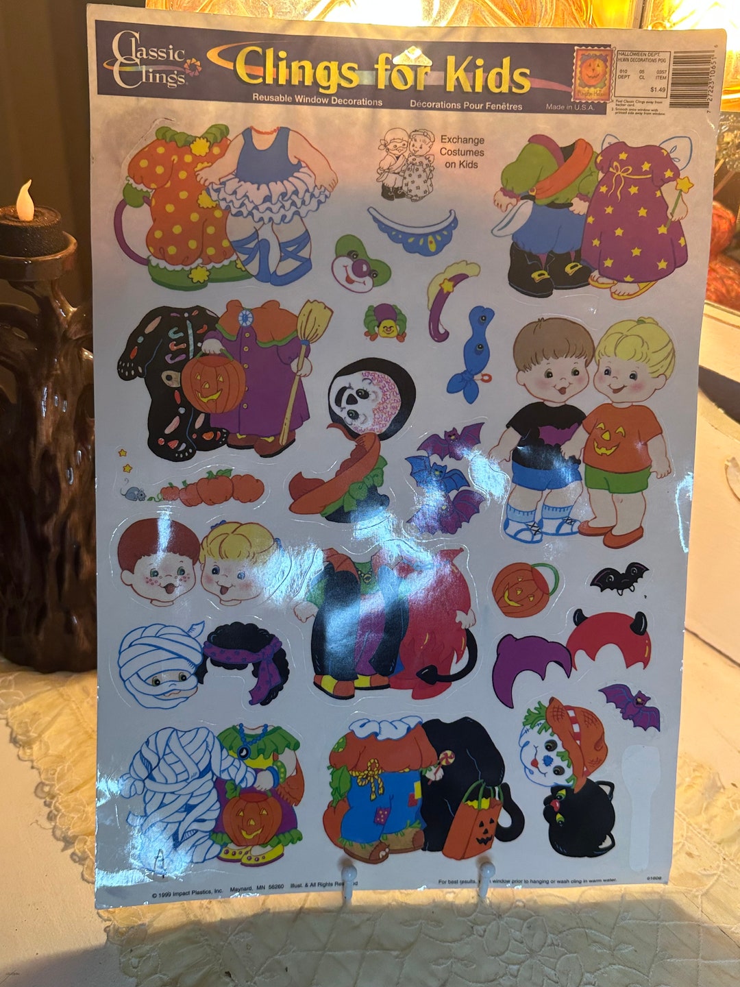 Vintage Halloween Window Clings - Etsy