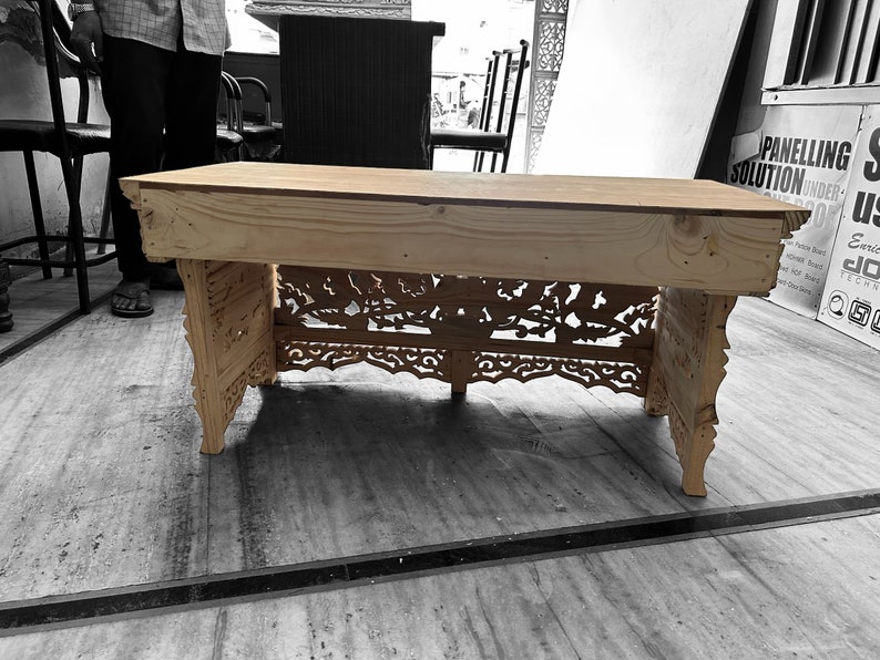 Wooden Hand Carved Dragon Table Folding Central Table Antique Unique ...