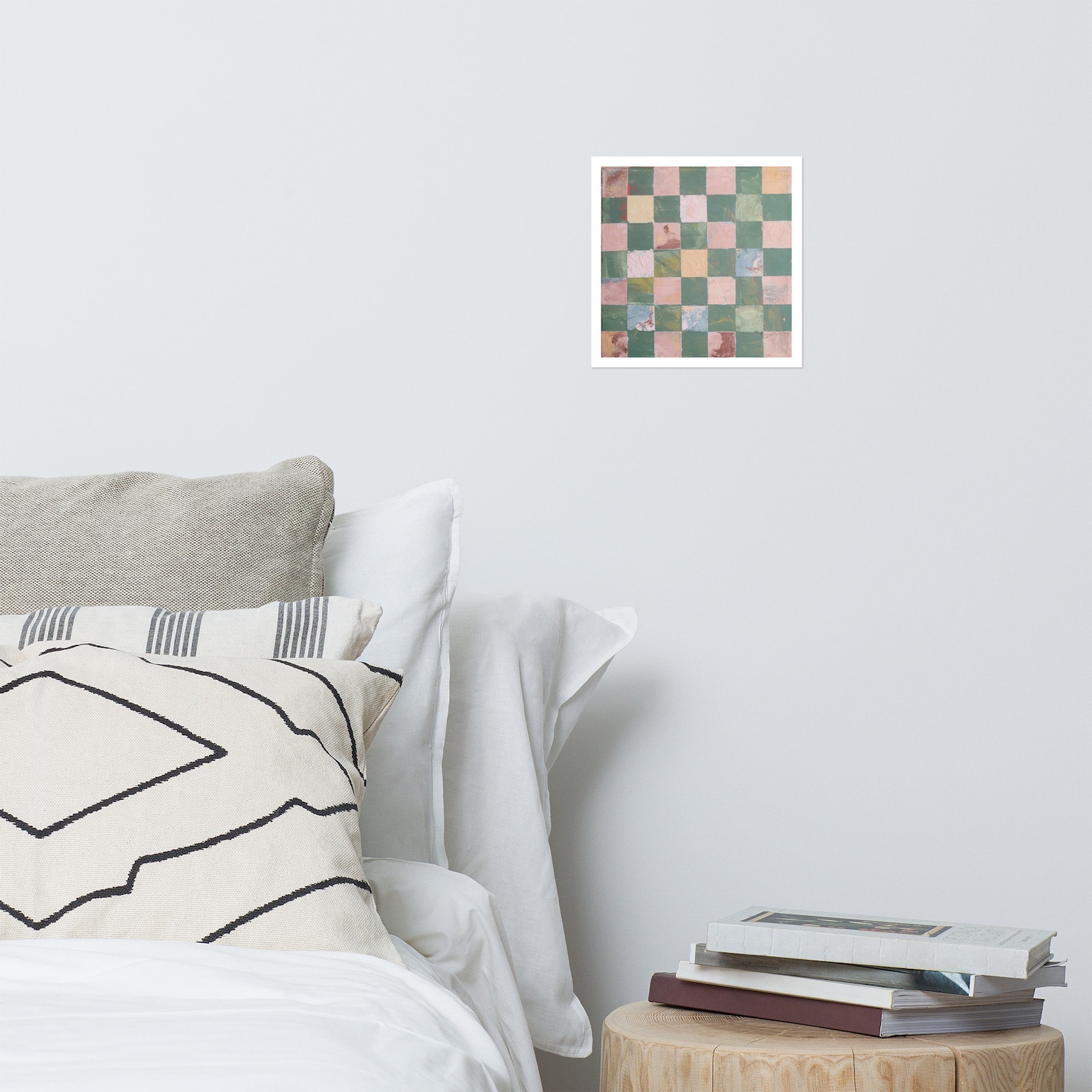 Picnic ~ Original Art Print | Colourful Boho Wall Art, Checkered Wall ...