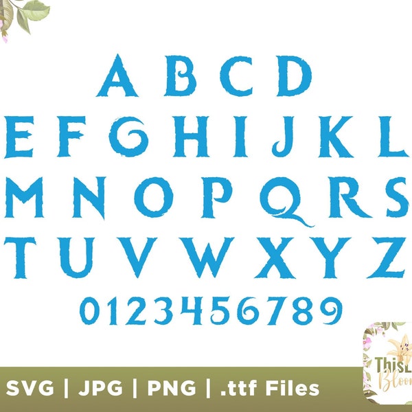 Frozen Font - Etsy