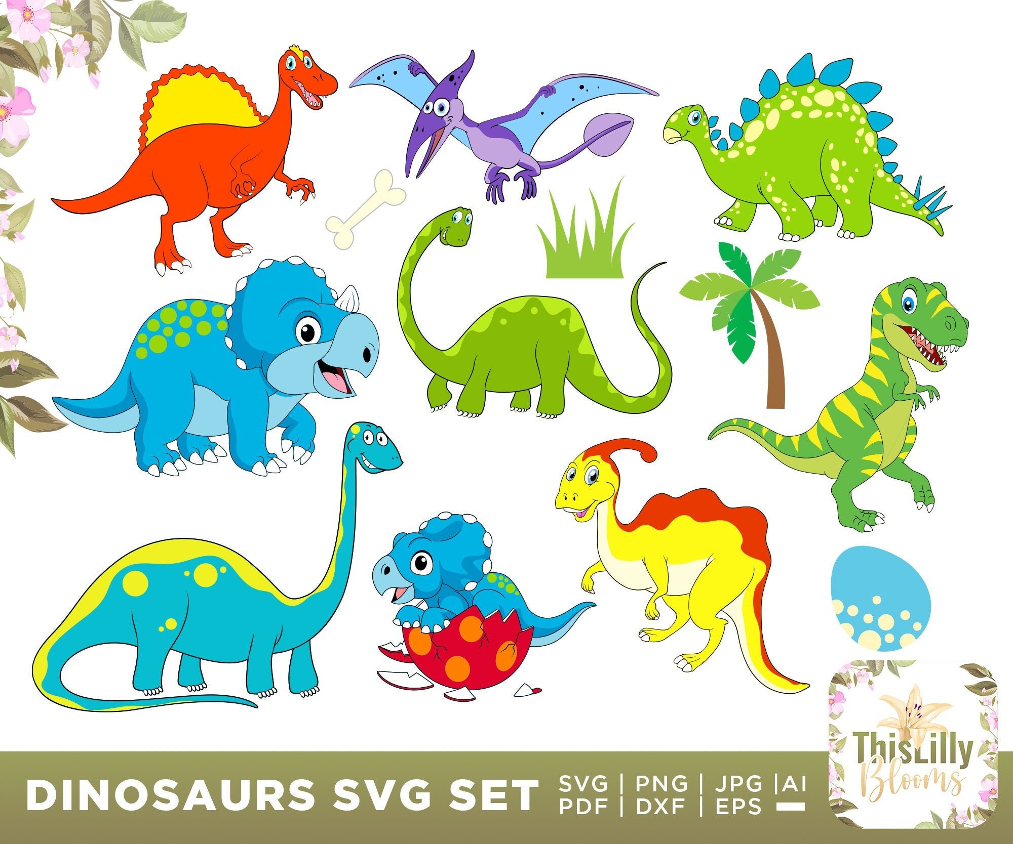 Dinosaurs Dinosaur SVG Dinosaurs Cake Topper Dinosaur - Etsy Australia