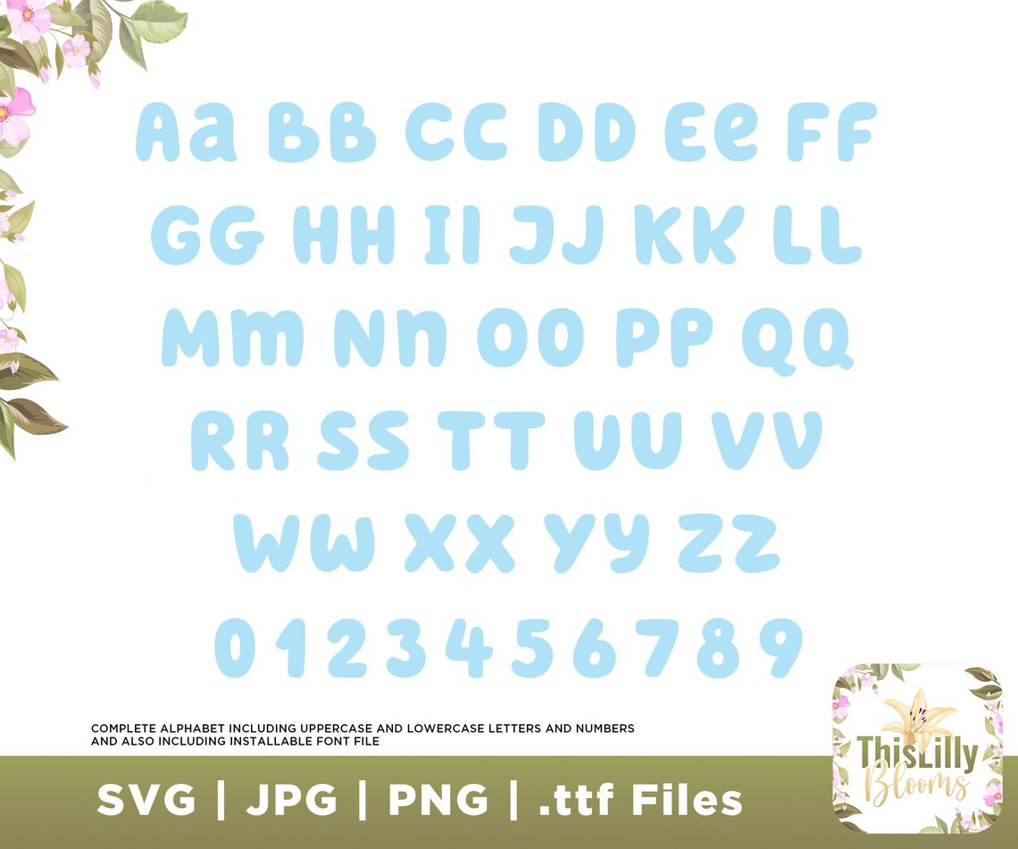 Bluey Font Bluey Font Svg Kids Font Svg Cartoon Font - Etsy Singapore