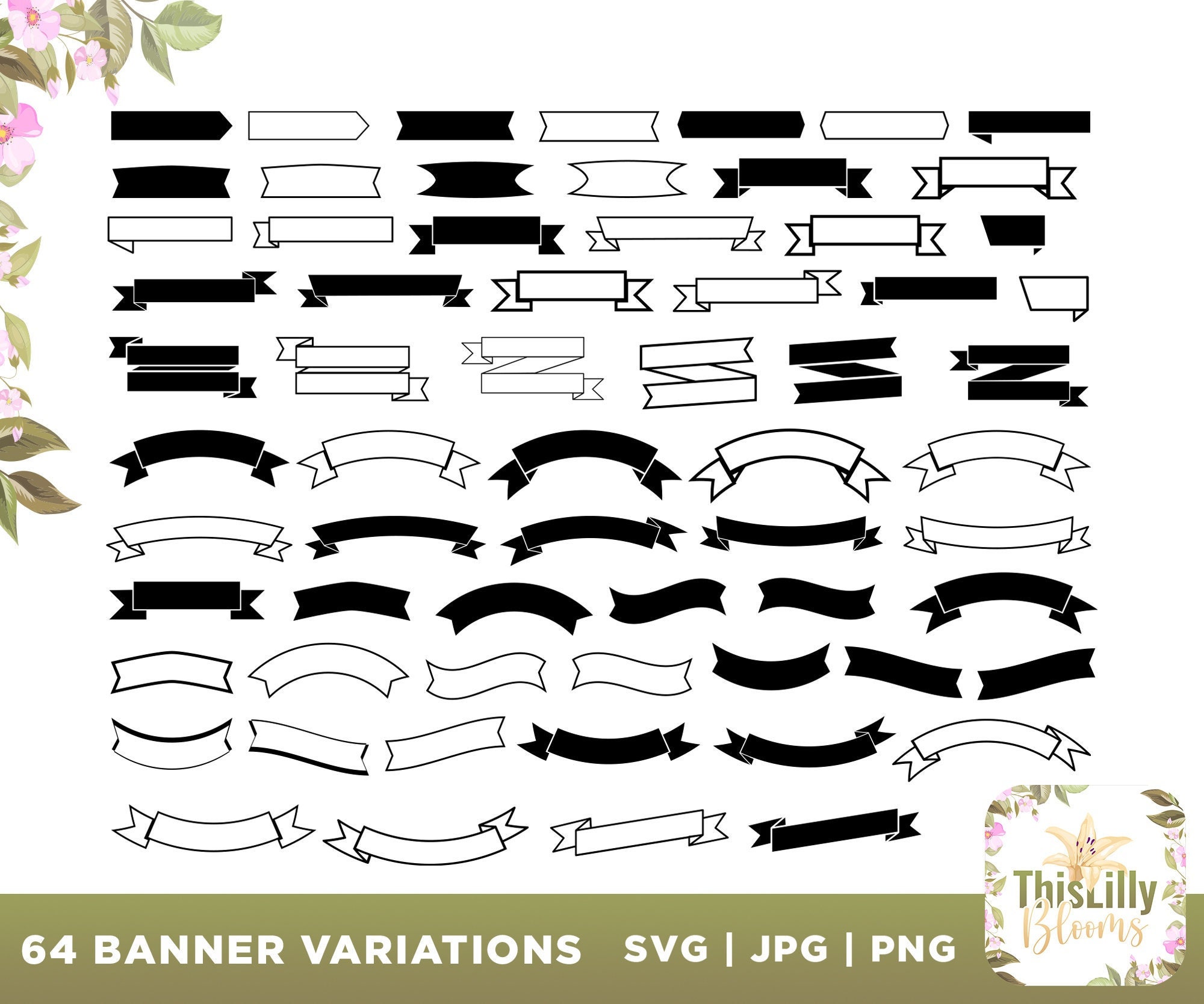 Banner Svg Banner SVG Bundle Banner Clipart Banner Png - Etsy Schweiz