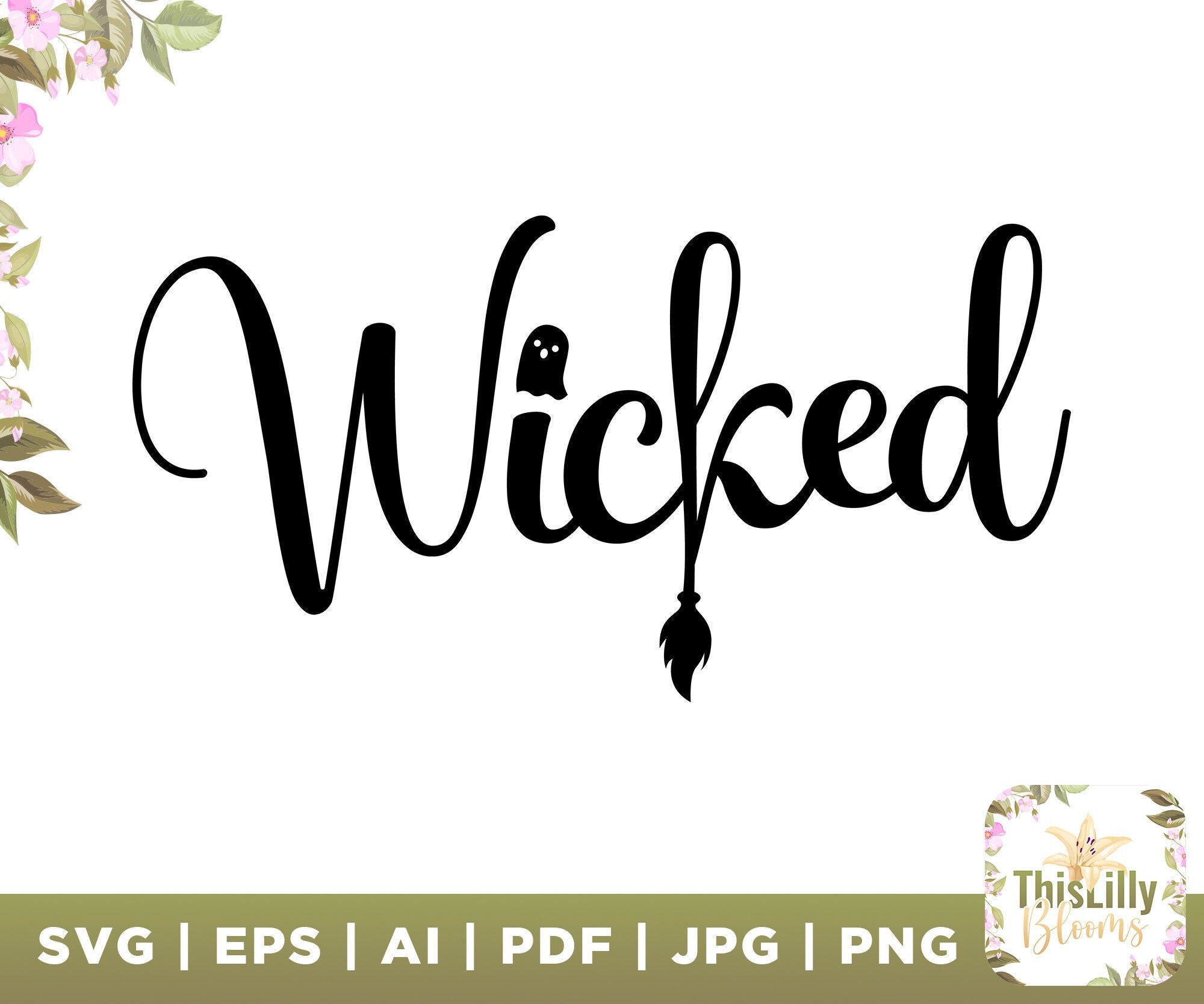 Wicked SVG Witch Svg Halloween Svg Wicked PNG Halloween - Etsy