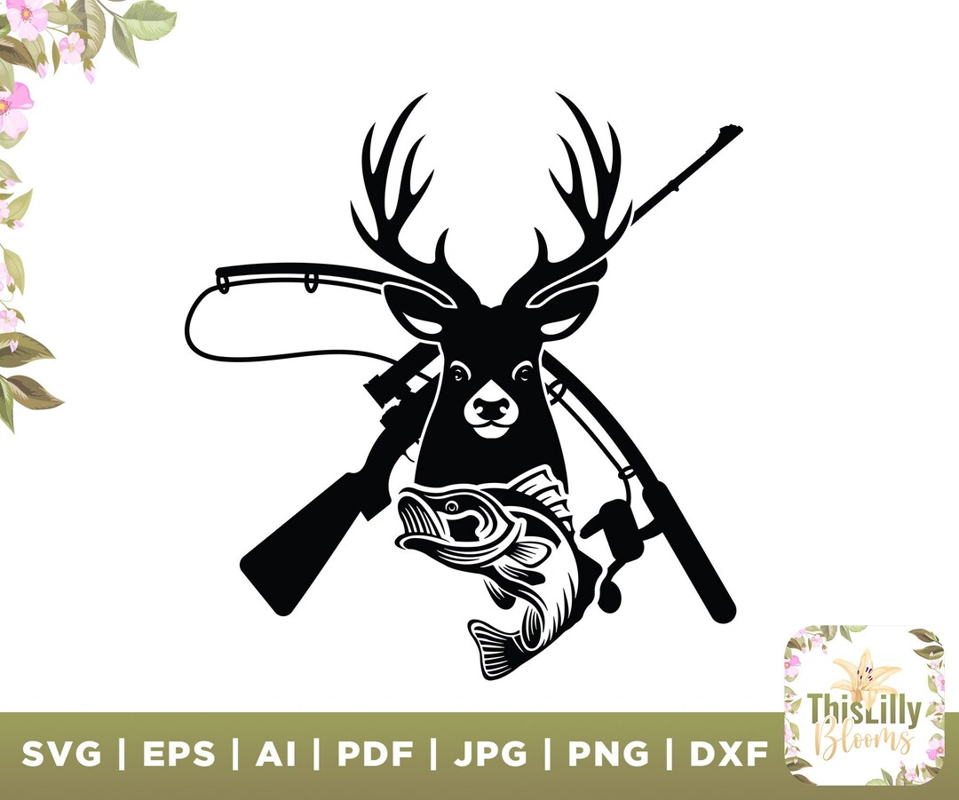 Jagd SVG Hirschkopf SVG Jäger SVG Guns SVG Plotterdatei - Etsy Österreich