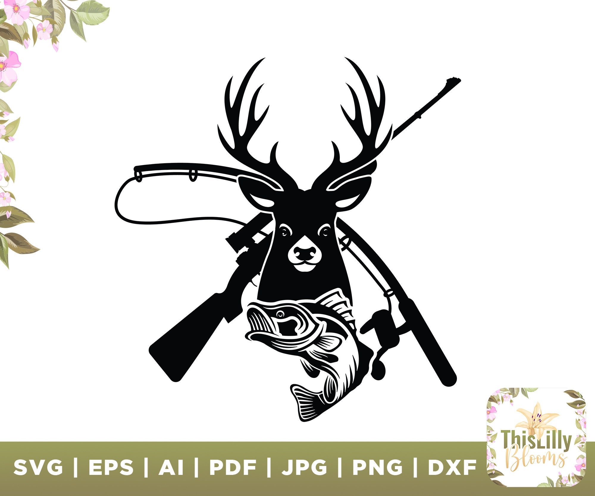 Jagd SVG Hirschkopf SVG Jäger SVG Guns SVG Plotterdatei - Etsy.de