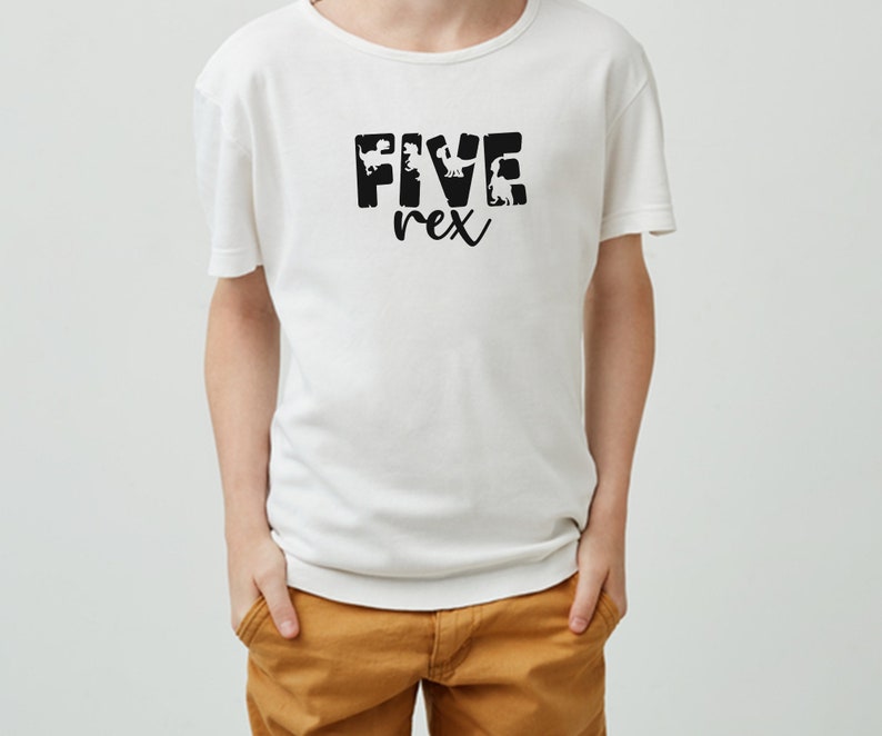Five Rex Svg Dinosaur Birthday Boy Svg Kids Five Rex Svg - Etsy