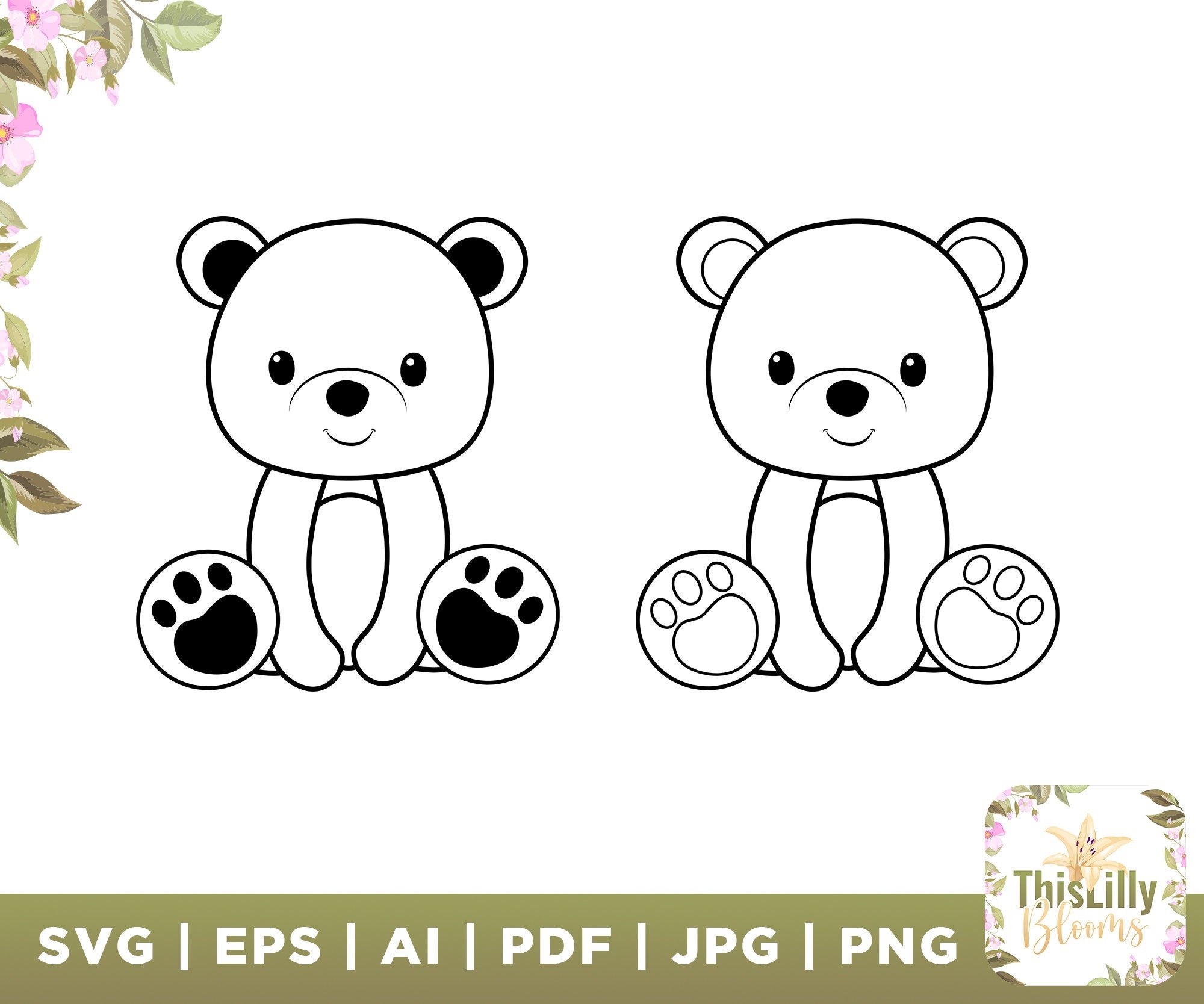 Baby Teddy Bear Coloring Pages