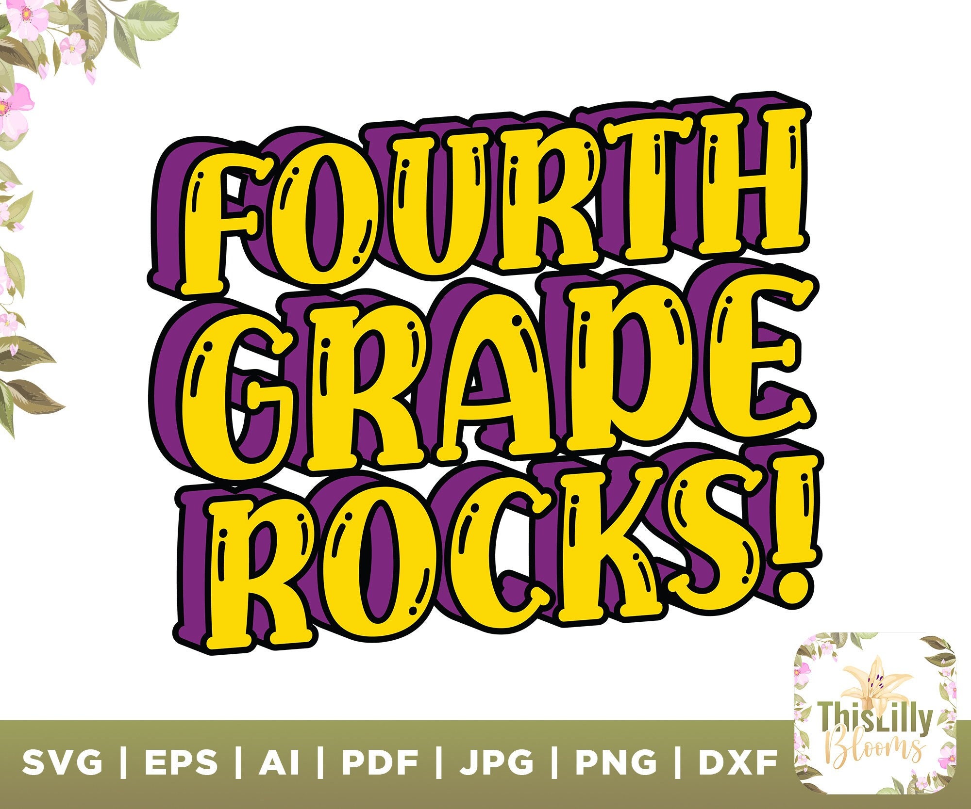 4th Grade Rocks Clipart