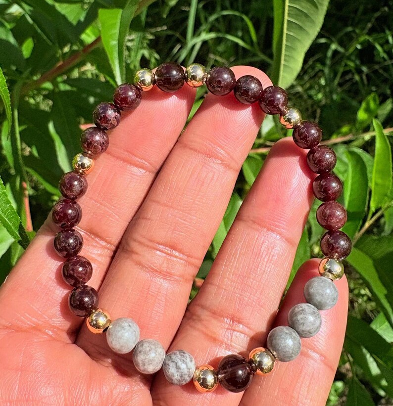 Disney Princess Mulan Inspired Crystal Bracelet – Garnet, Smoky Quartz ...