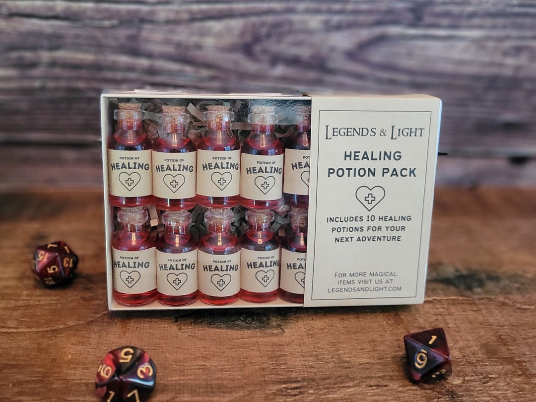 Mini Healing Potions 10-pack, TTRPG Accessories, TTRPG Gifts, Dnd Gifts ...