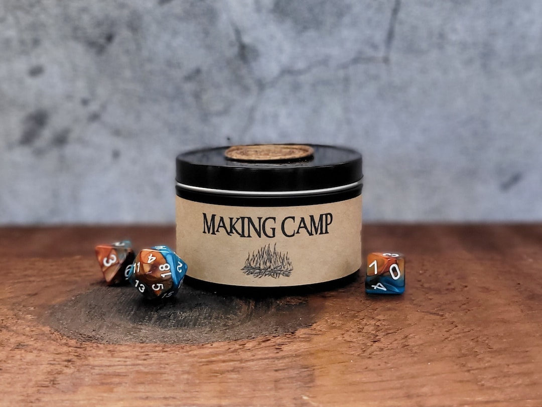 Making Camp Candle, Dungeon and Dragons Gifts Men, Dnd Gifts for ...