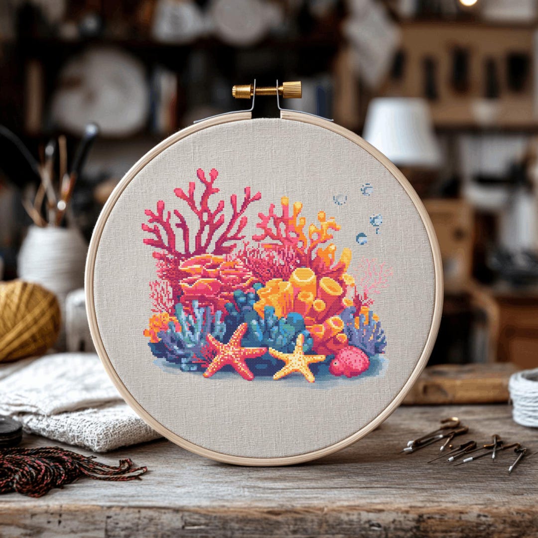 Underwater Cross Stitch Pattern, Ocean Cross Stitch PDF, Cross Stitch ...