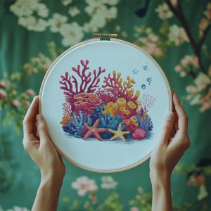 Underwater Cross Stitch Pattern, Ocean Cross Stitch PDF, Cross Stitch ...