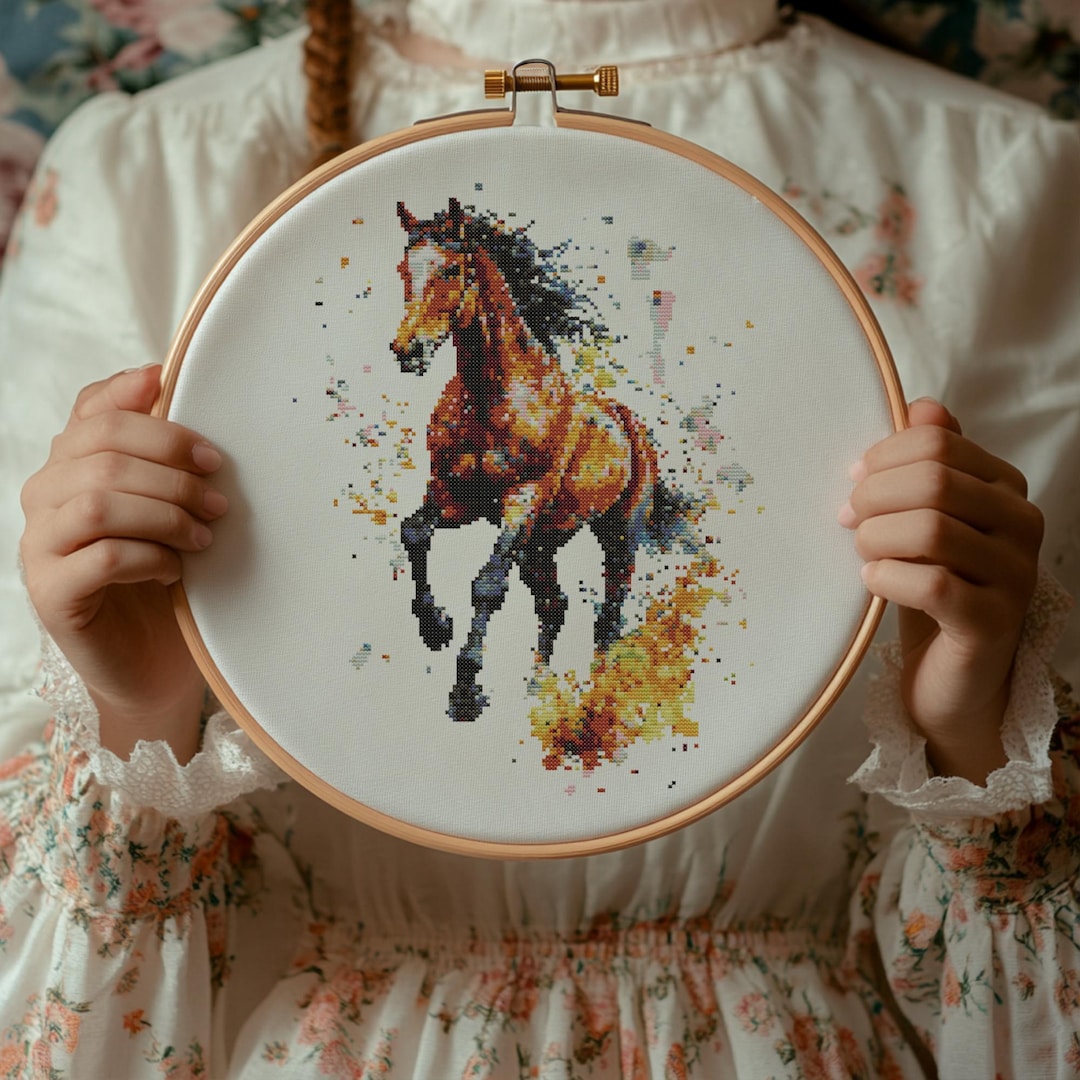 Horse Cross Stitch Pattern, Equine Cross Stitch PDF, Cross Stitch ...