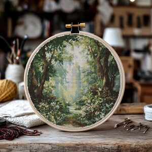 Forest V3 Cross Stitch Pattern, Nature Cross Stitch PDF, Cross Stitch ...