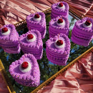 Fake Cake - Mini Heart-shaped Cake Box With Sprinkles - Etsy