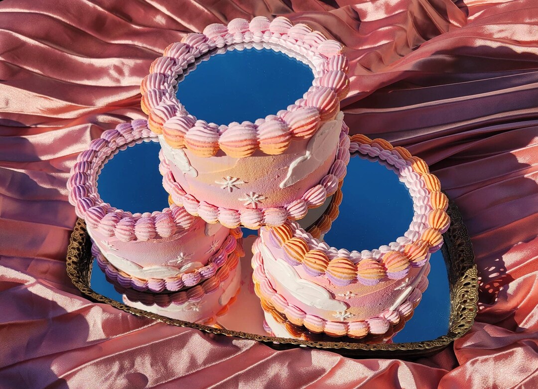 Fake Cake - Wall Mirror - Clouds & Sparkles - Etsy