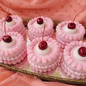 Fake Cake Pink Mini Round Cake - Etsy