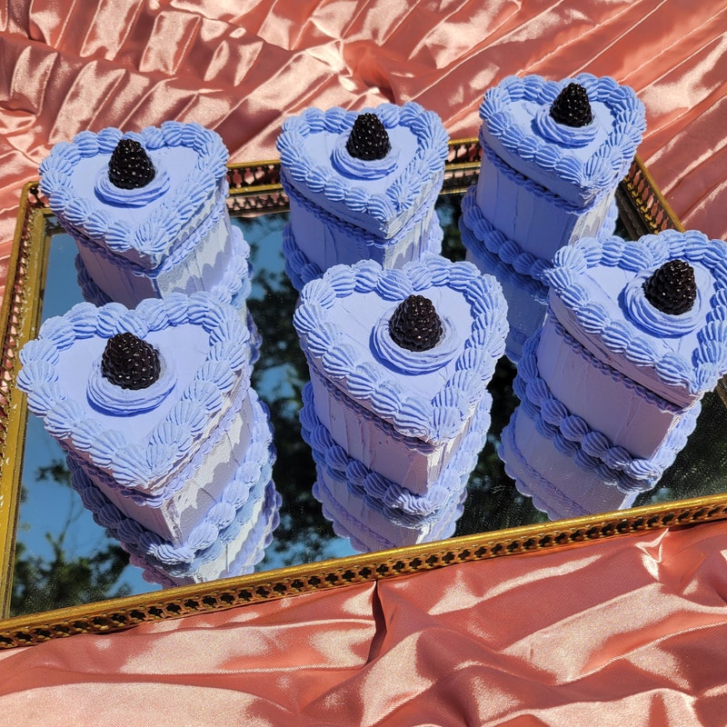 Personalized Fake Heart Cake - Etsy