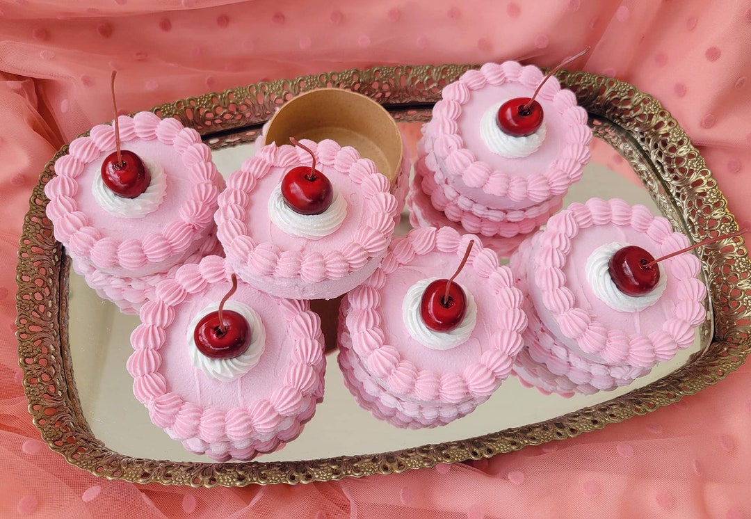 Fake Cake Pink Mini Round Cake - Etsy