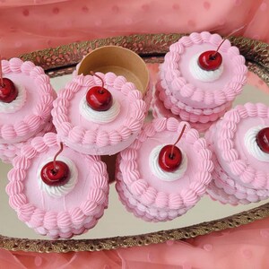 Fake Cake Pink Mini Round Cake - Etsy