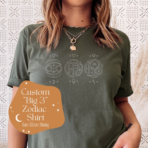Big Three Zodiac Sign - Etsy