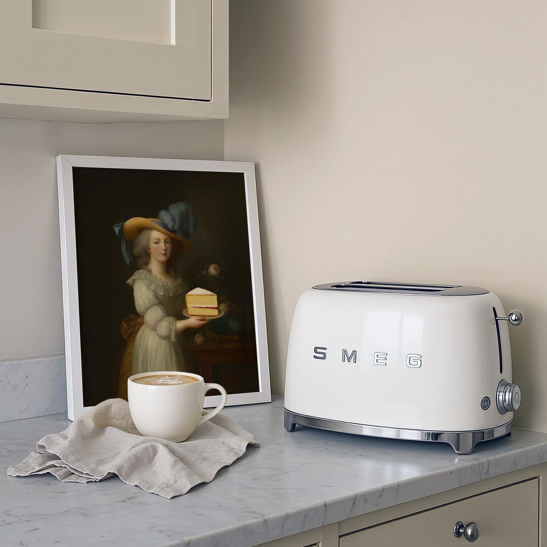 Cake Poster: Vintage Art Parody Print, Classic Bakery Wall Decor ...