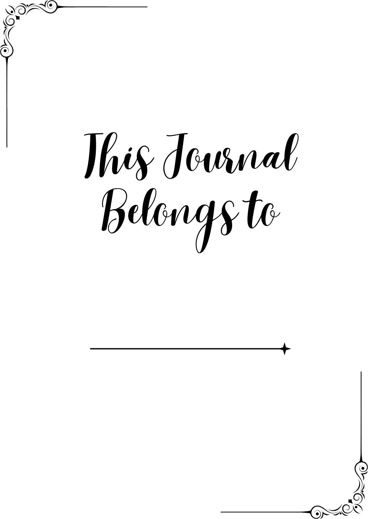 Printable Book Journal - Etsy