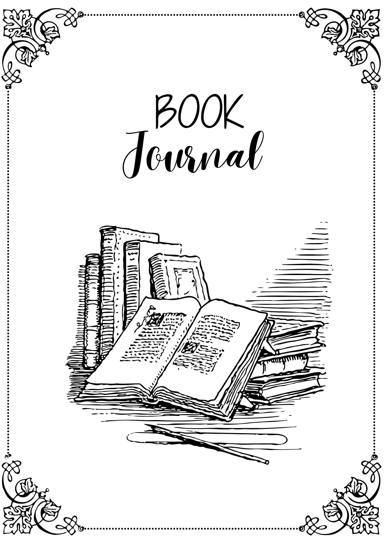 Printable Book Journal - Etsy