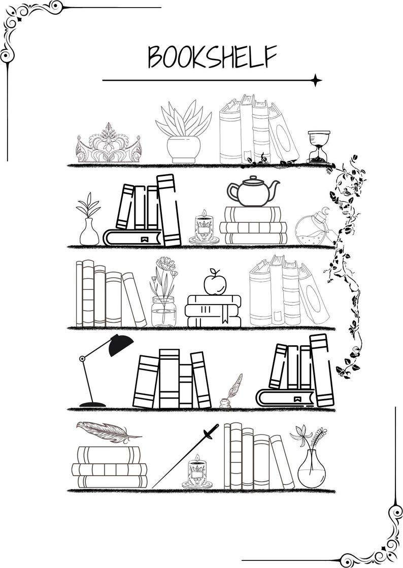 Printable Book Journal - Etsy