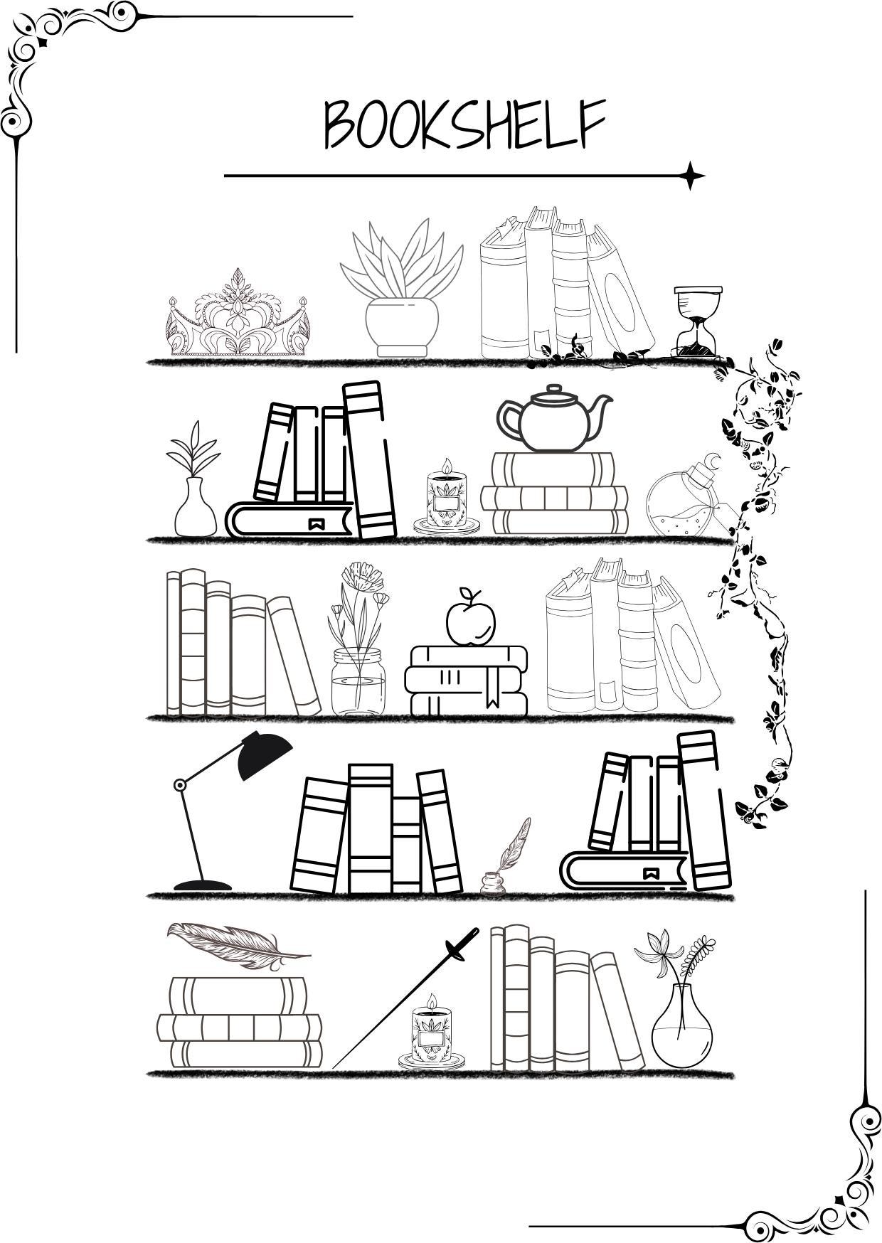 Printable Book Journal - Etsy