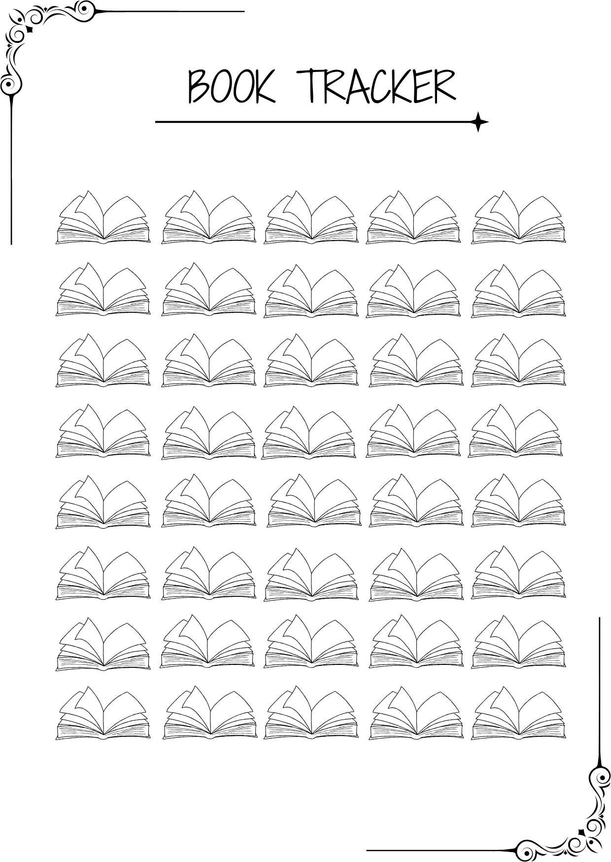 Printable Book Journal - Etsy