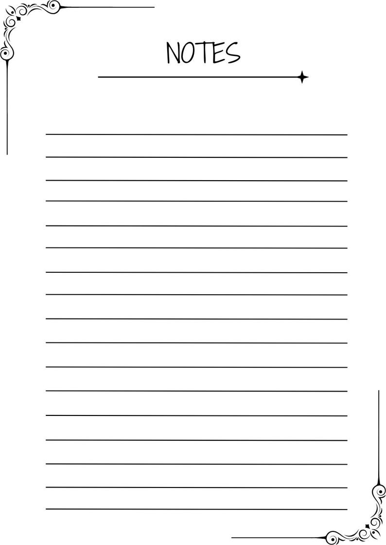 Printable Book Journal - Etsy