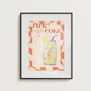 Jack and Coke Drink Poster - Etsy