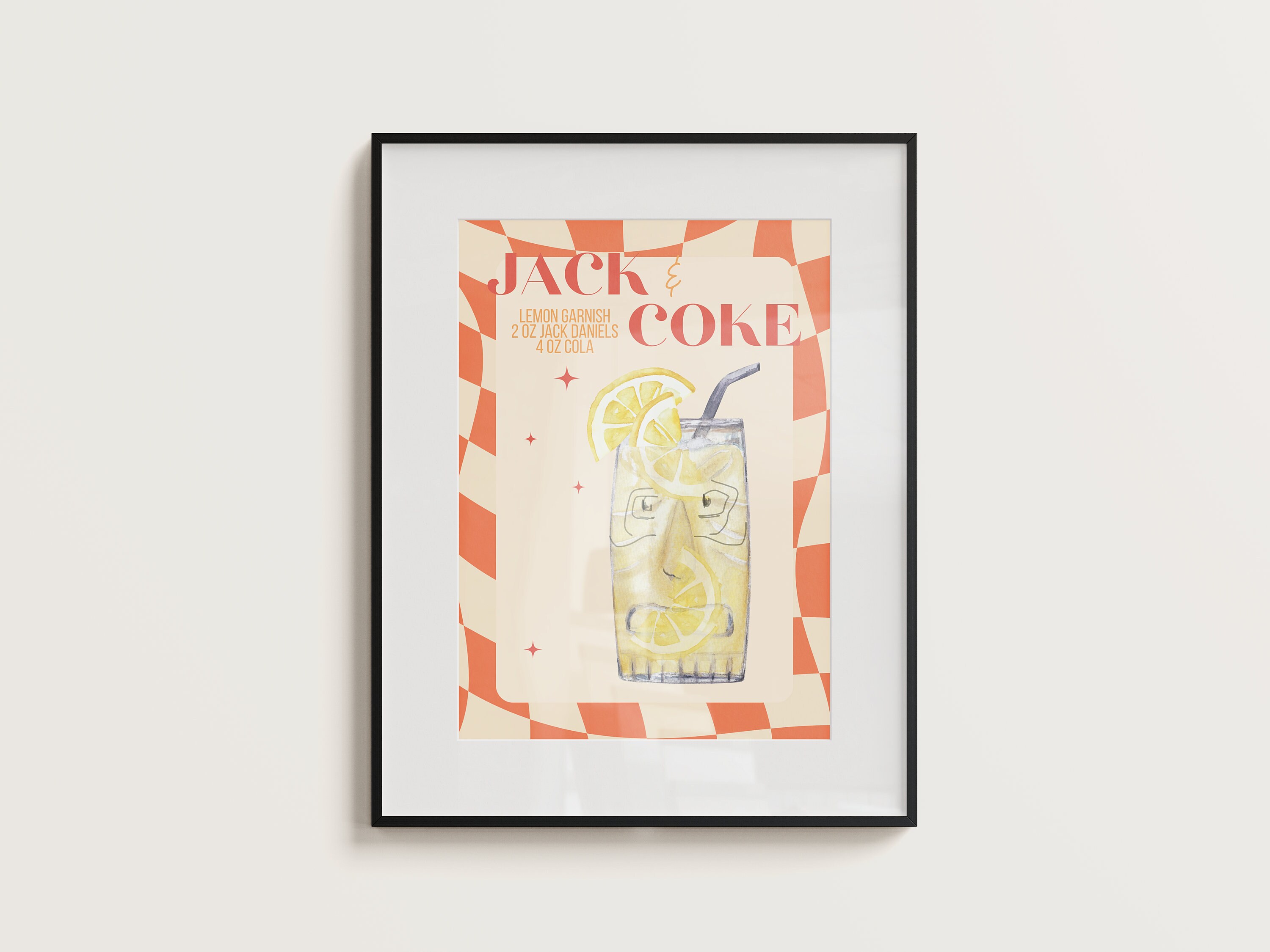 Jack and Coke Drink Poster - Etsy