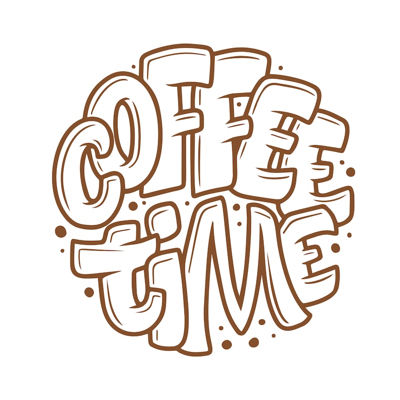 Coffee Time SVG Files for Cricut Instant Digital Download, Perfect for DIY Projects and Crafts ...