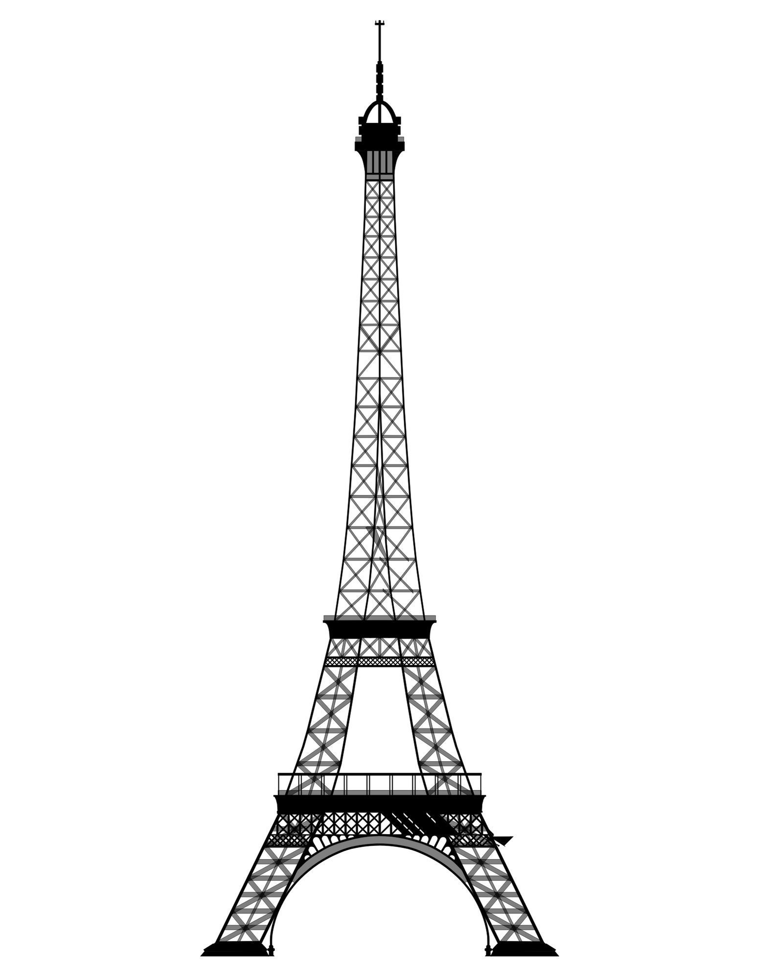 Eiffel Tower Svg Files For Cricut Instant Digital Download Perfect