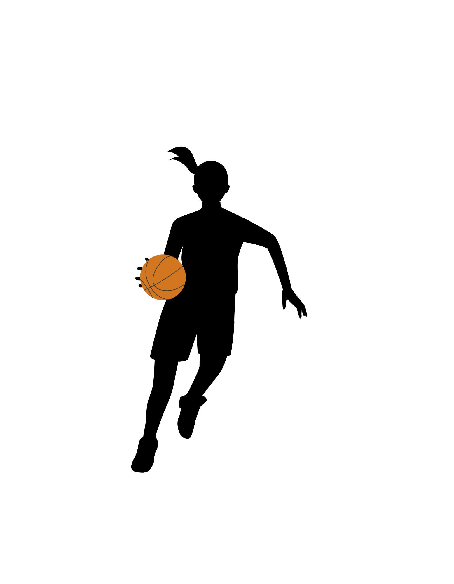 Basketball Girl SVG Files for Cricut - Instant Digital Download ...