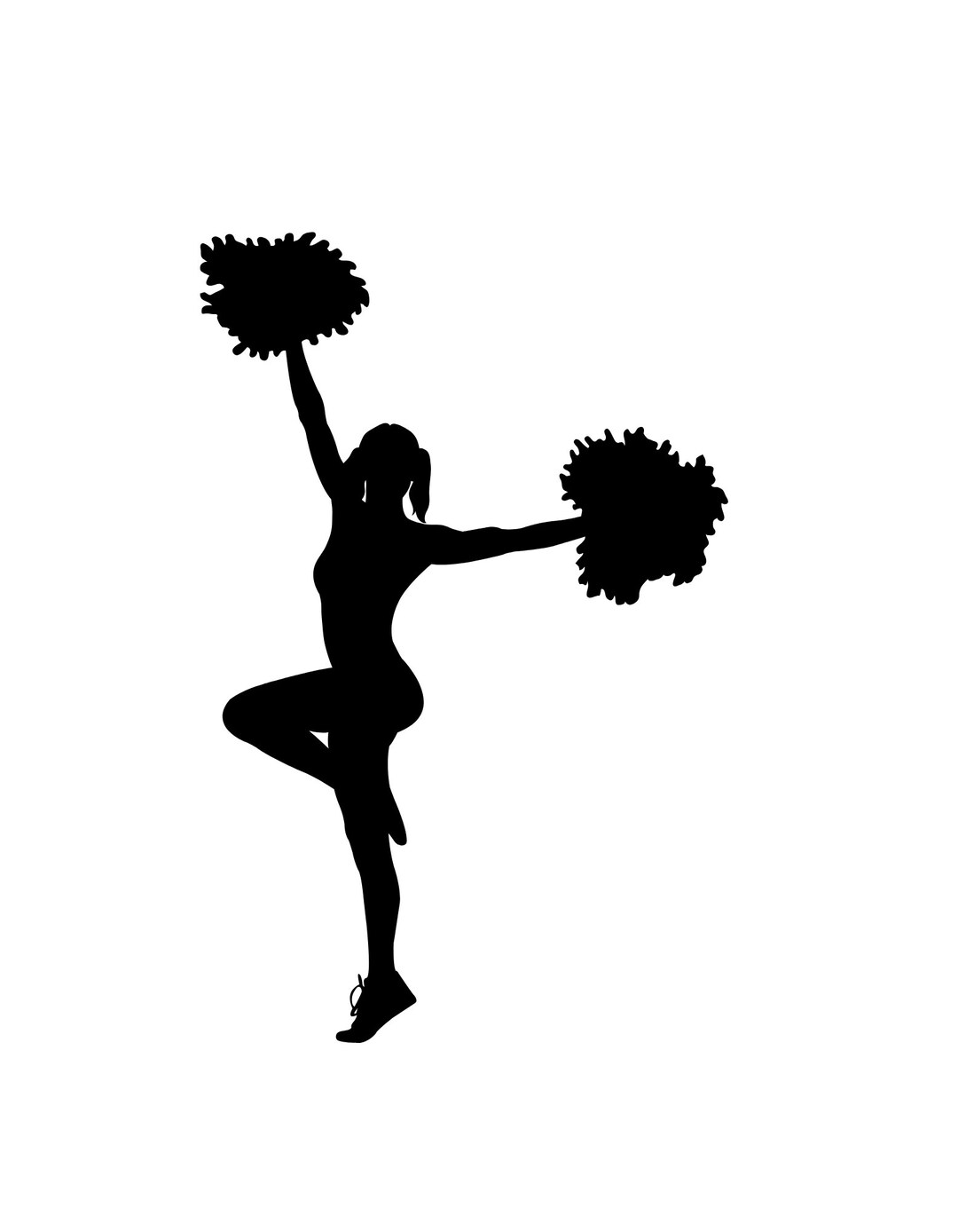 Cheerleader SVG Files for Cricut - Instant Digital Download, Perfect ...