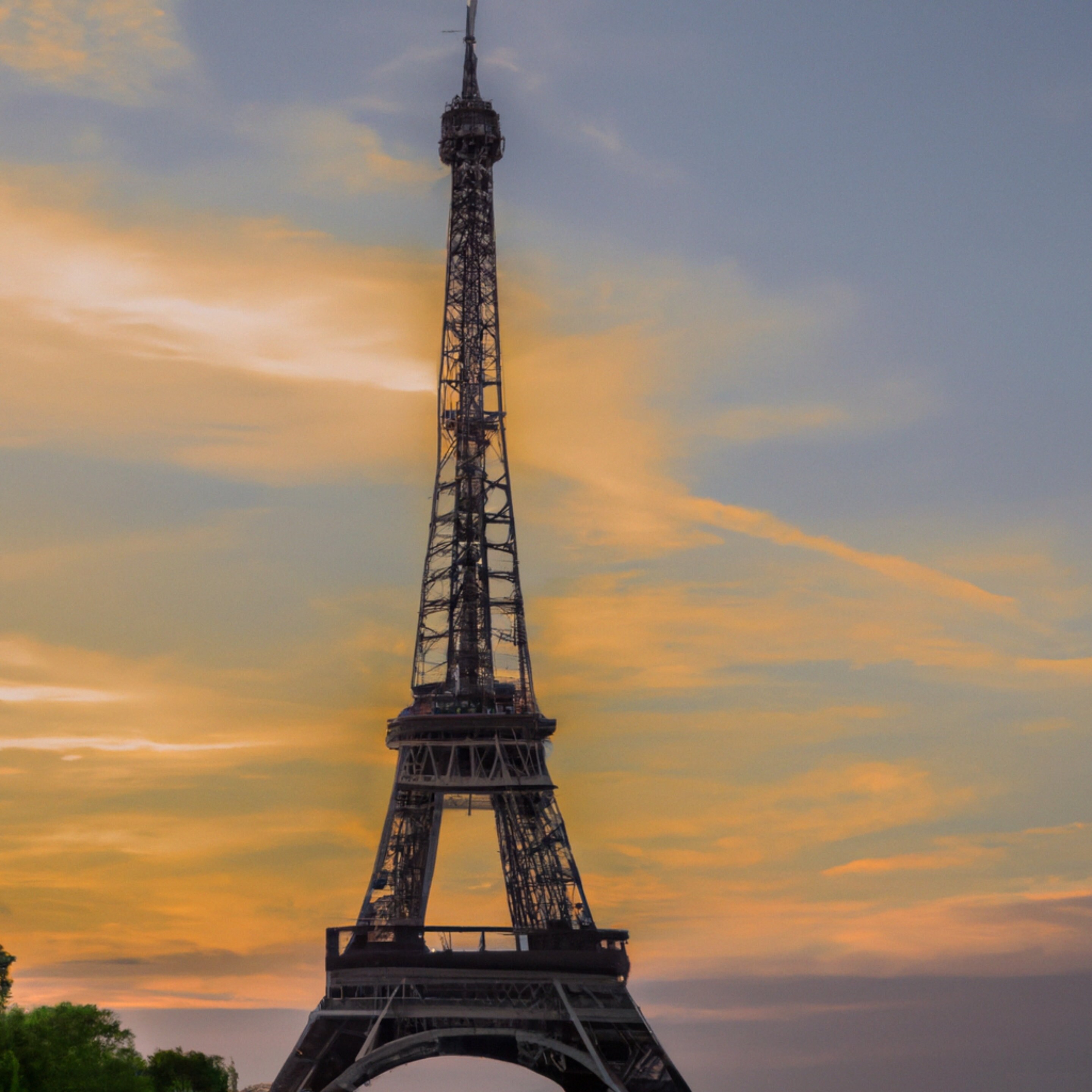Eiffel Tower AI Art Digital Download High-resolution PNG, Paris ...