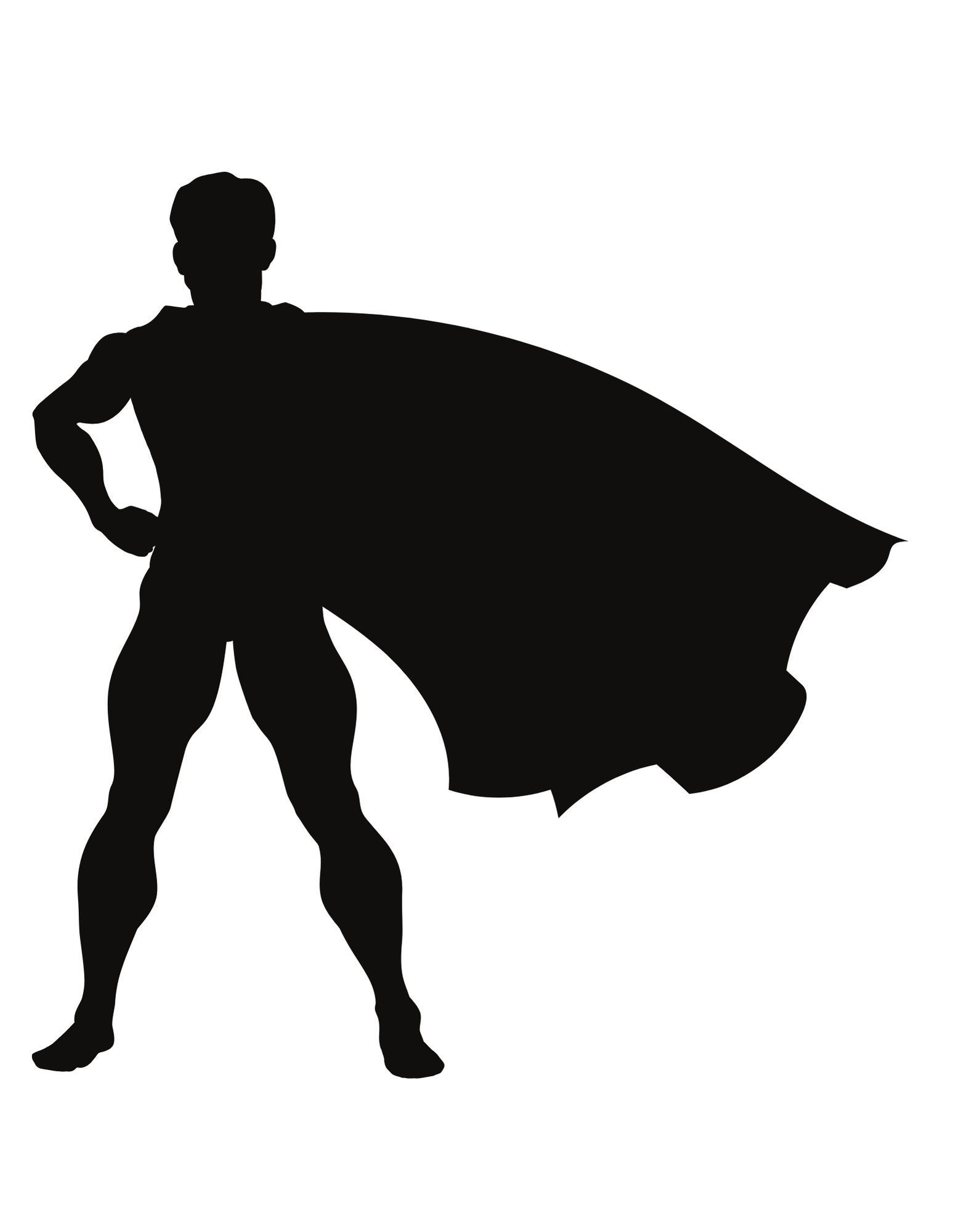Superhero Silhouette SVG File – Cricut DIY Projects (digital Download ...