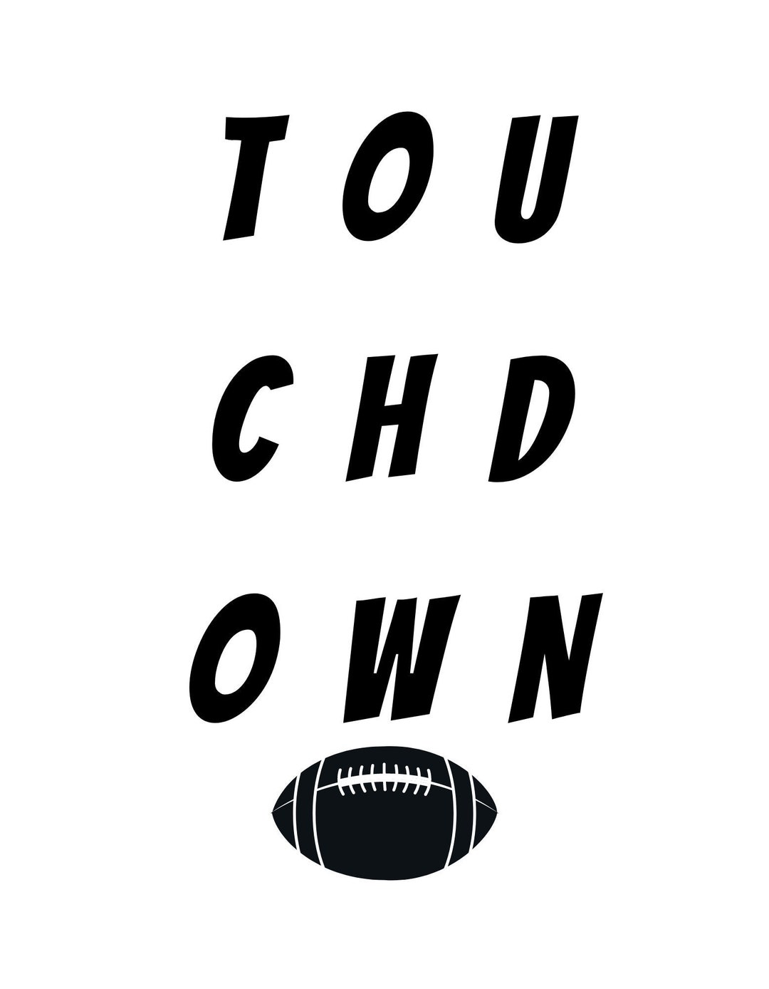Football Touchdown SVG File - Etsy