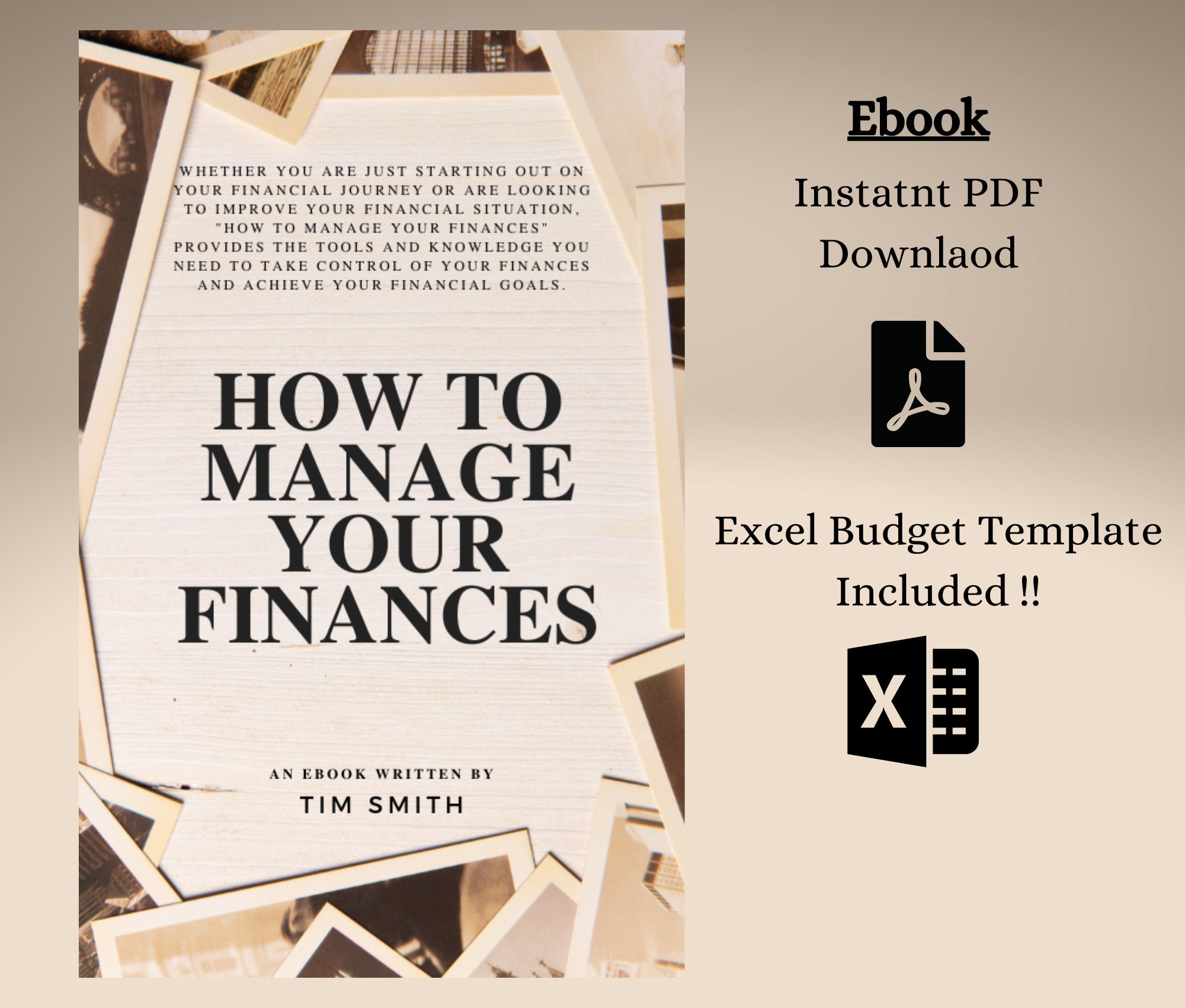 How to Manage Your Finances Ebook, Instant Digital Download, Budget ...