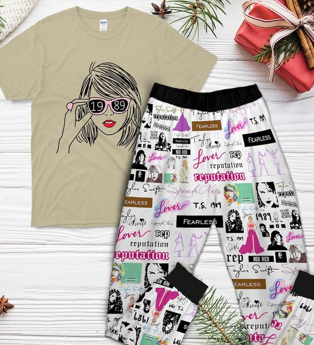 1989 Taylor Christmas Pajamas Swift-mas Holiday Pajamas - Etsy