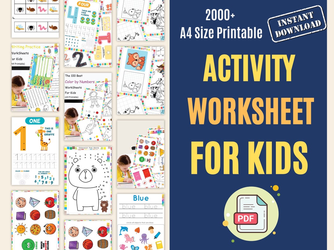 2000+ Fun Educational Activity Worksheets for Kids | Preschool ...