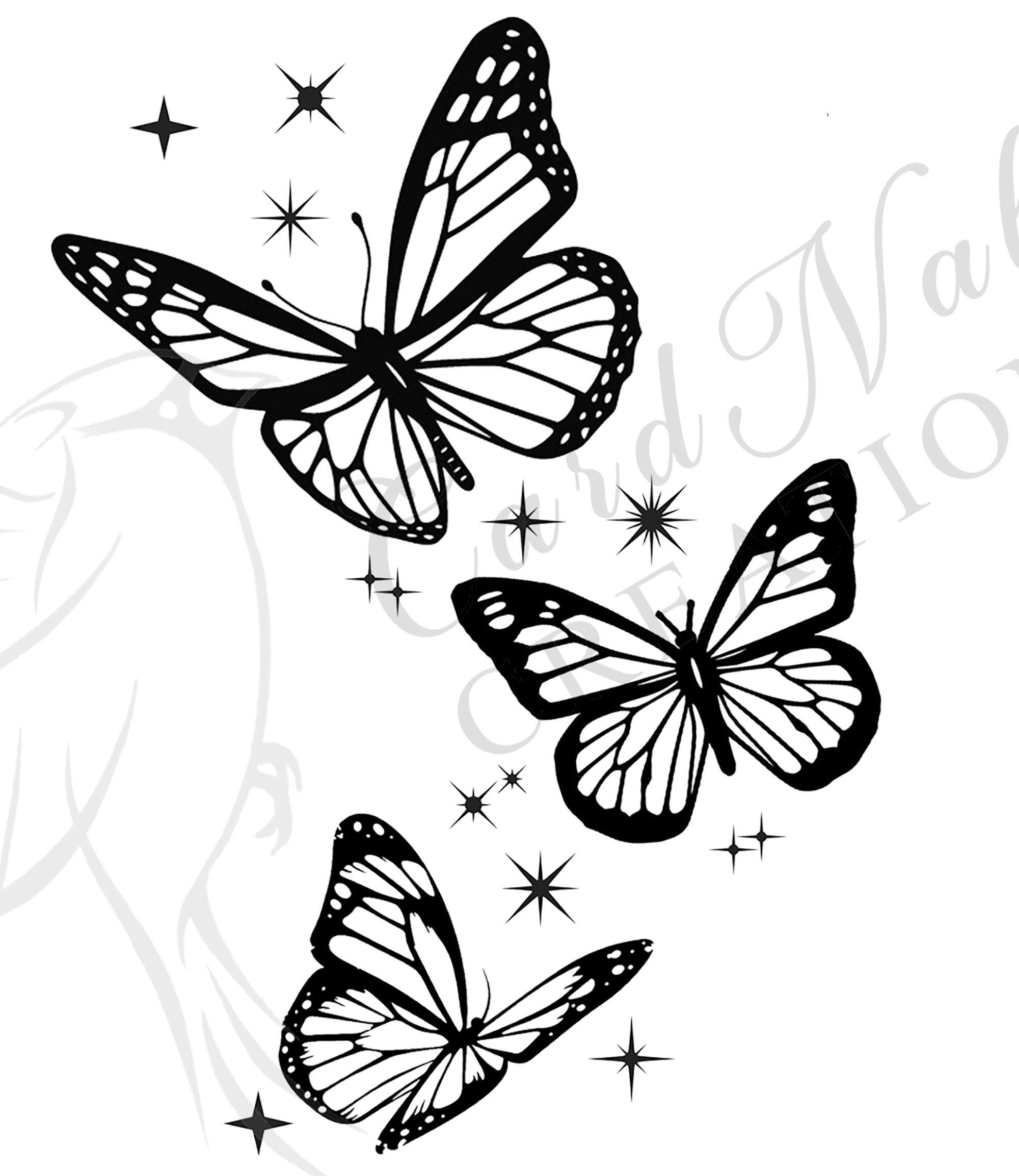 Butterflies Instant Digital Download File, PNG, SVG - Etsy