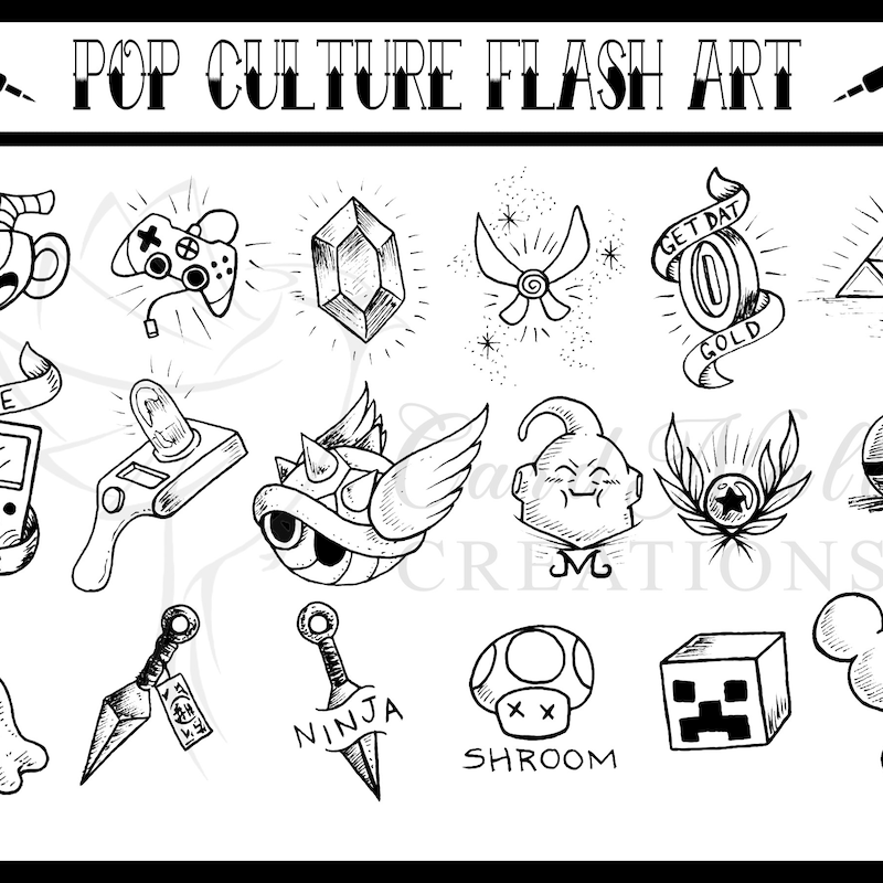 Tattoo Flash Display - Etsy